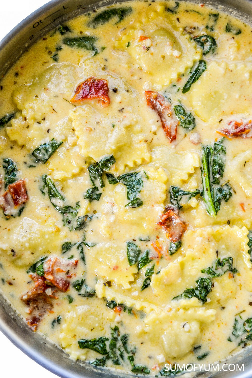 Creamy Italian Ravioli - Sum of Yum