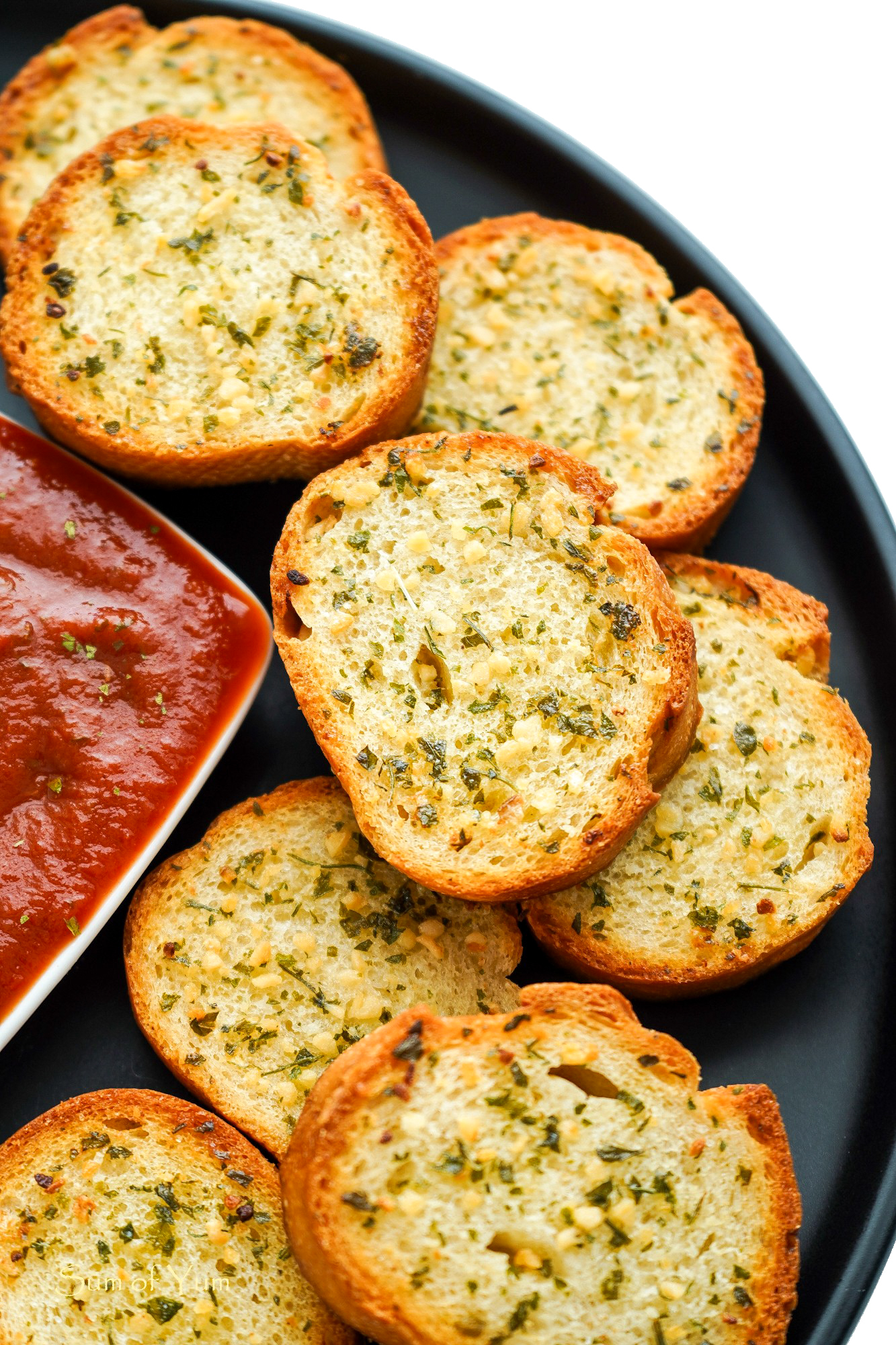 French Baguette Garlic Toast - Sum of Yum